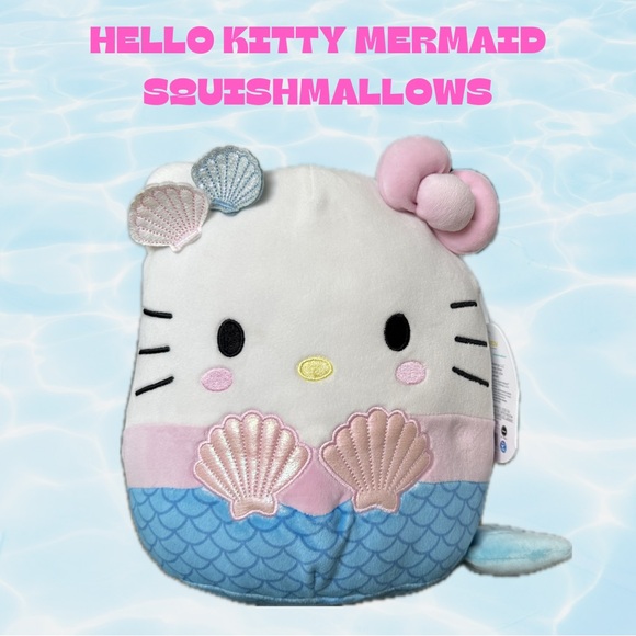 Squishmallows | Toys | Hello Kitty Mermaid Seashell Squishmallows Inch ...